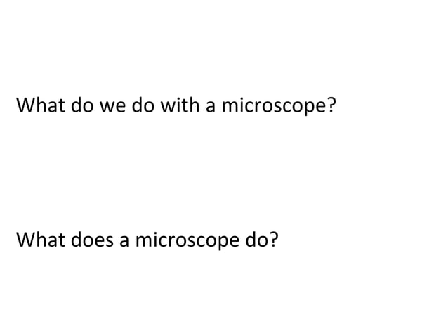 Basics of microscopy | PPT