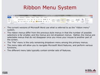 Basics of Microsoft Word.ppt