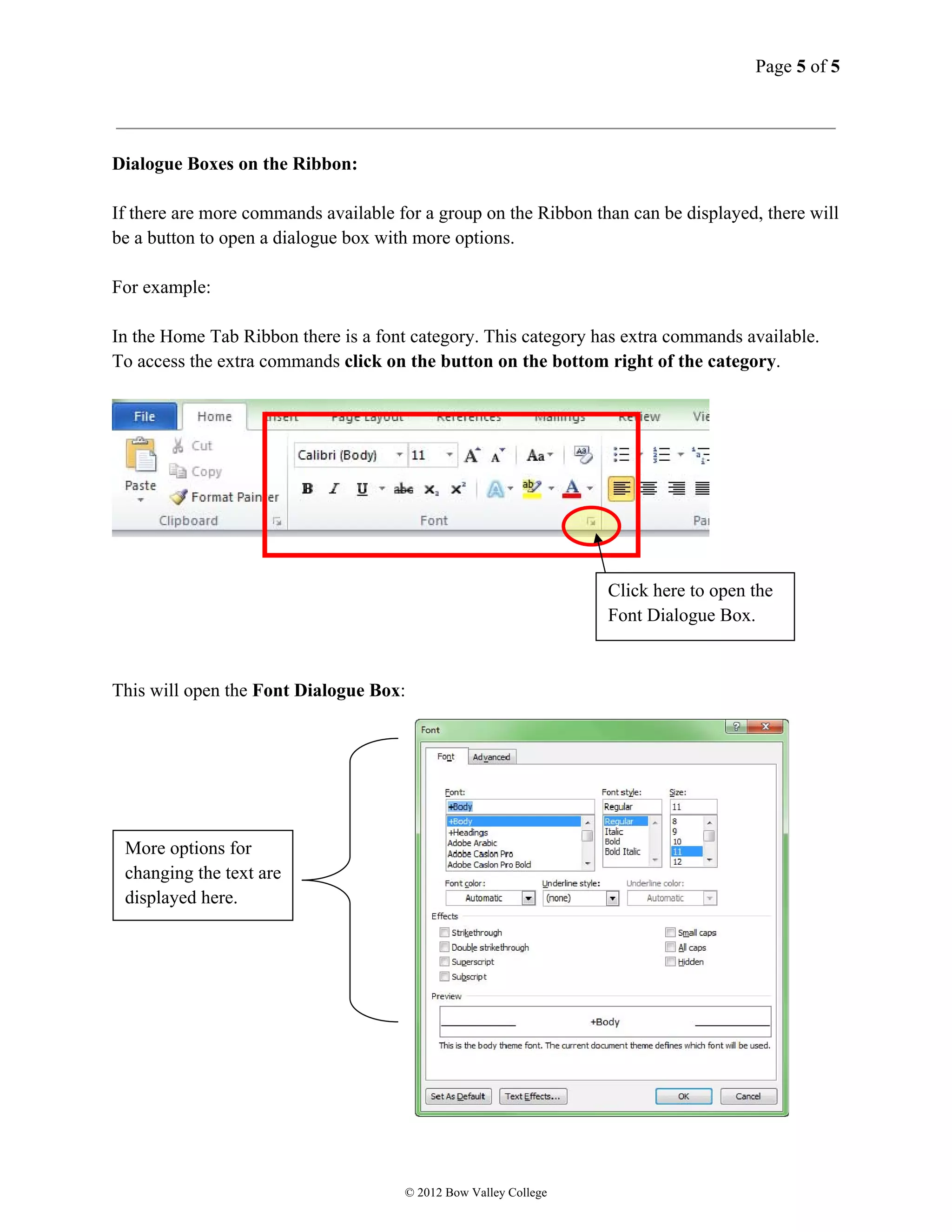 Basics of microsoft word 2010 handout | PDF
