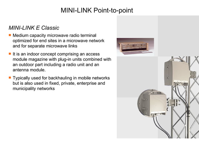 Basics Of Minilink Microwave Networks | PPT