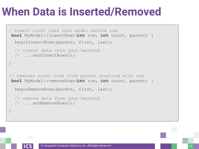 Basics of Model/View Qt programming | PPT