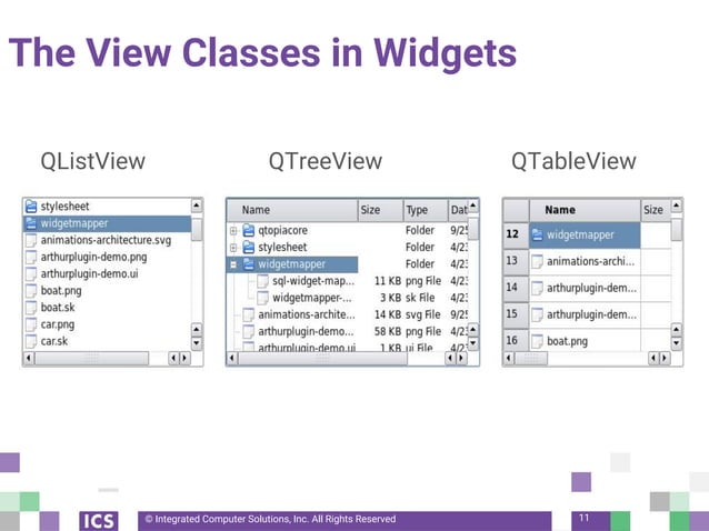 Basics of Model/View Qt programming | PPT