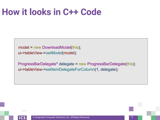 Basics of Model/View Qt programming | PPT