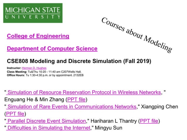 Basics of modeling and simulation | PPT