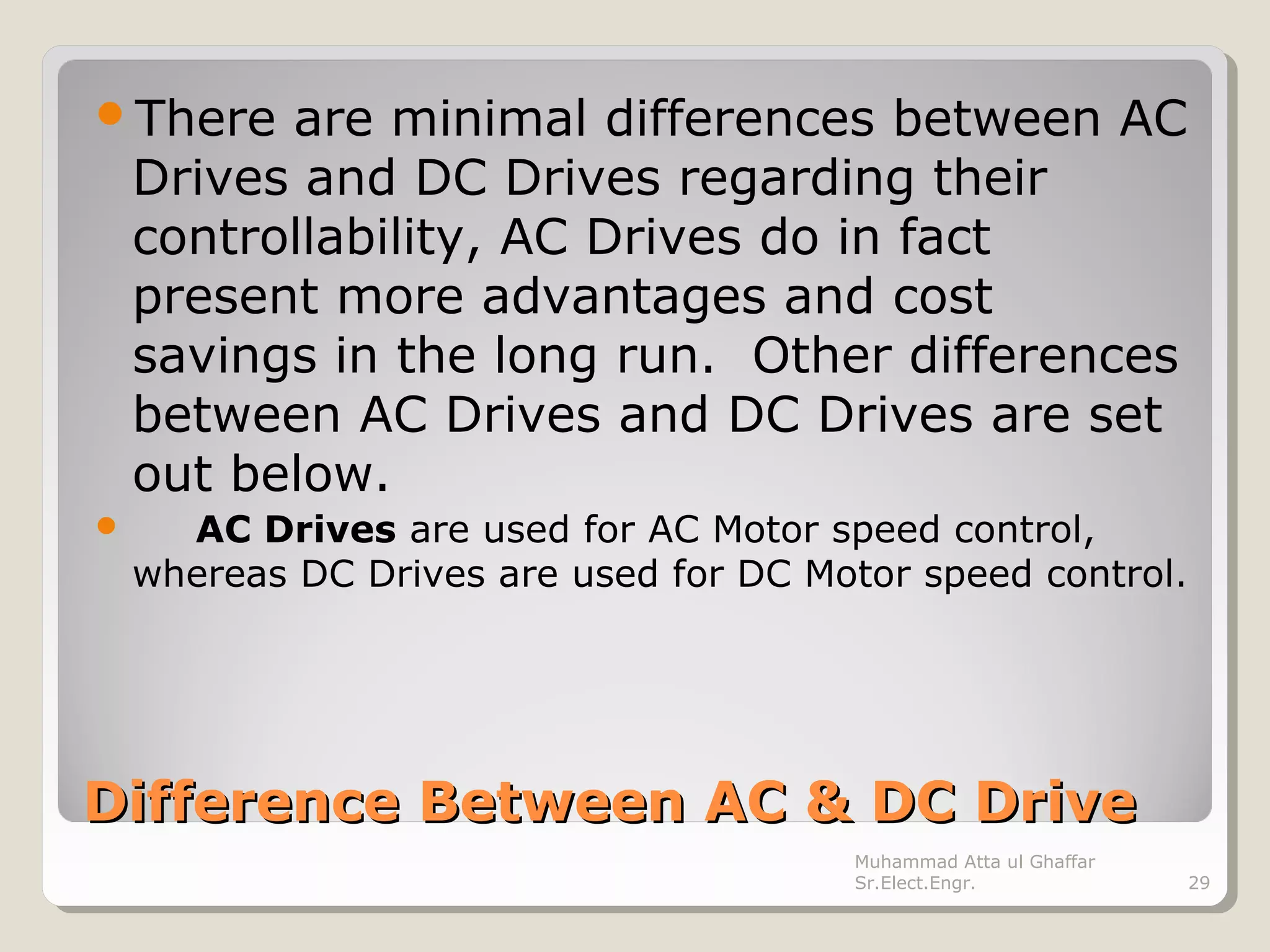 Basicsofmotordrives 120222011925-phpapp02 | PPT