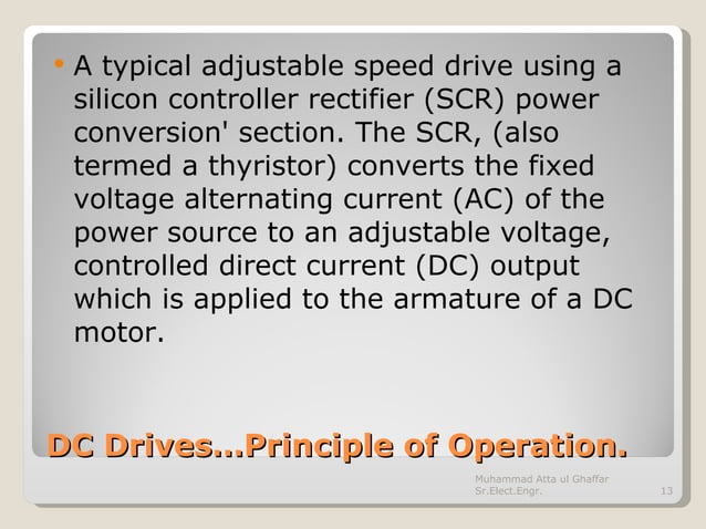 Basics of motor drives | PPT | Radio Control | Hobbies & Interests