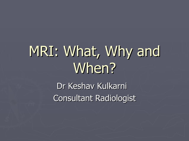 Basics Of MRI | PPT