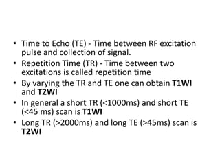 Basics of mri | PPTX