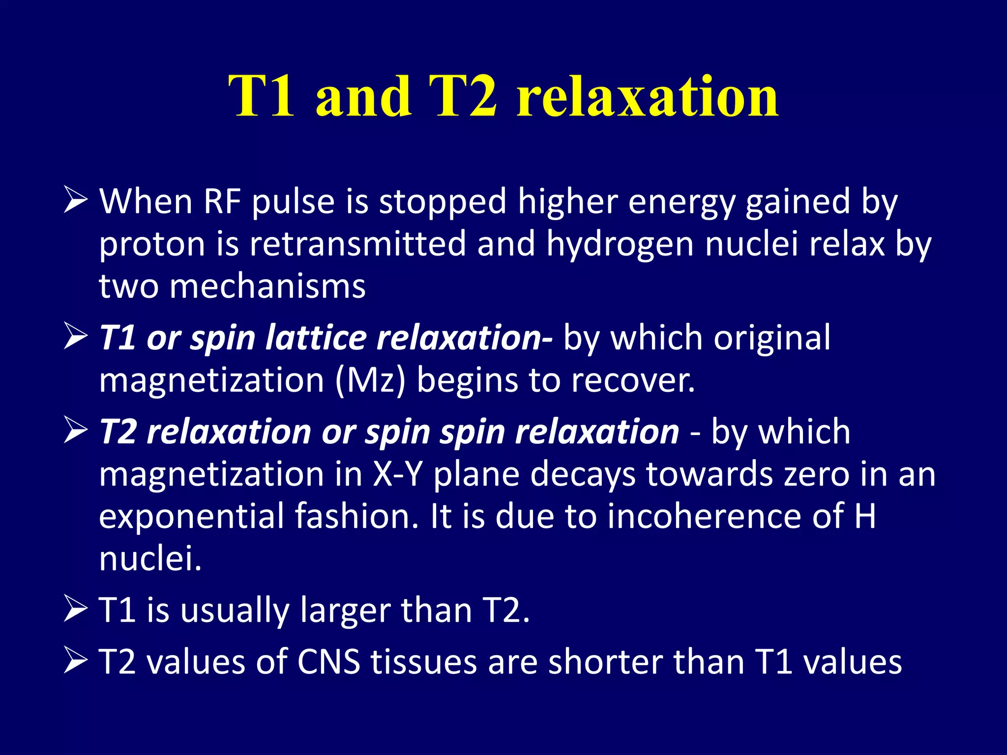 Basics of mri physics Dr. Muhammad Bin Zulfiqar | PPTX