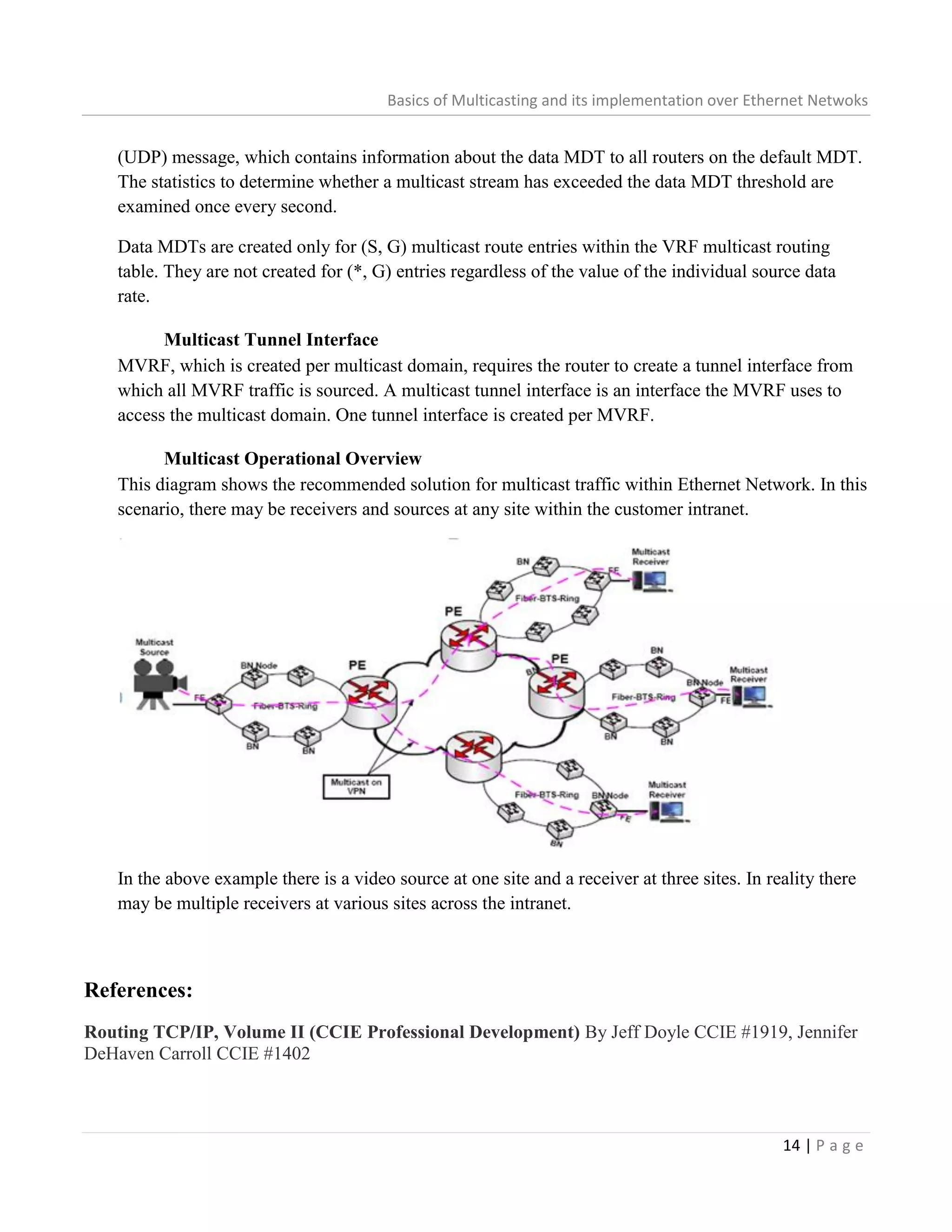 Basics of multicasting and its implementation on ethernet networks | PDF