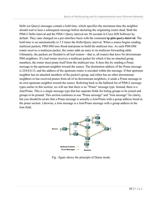 Basics of multicasting and its implementation on ethernet networks | PDF