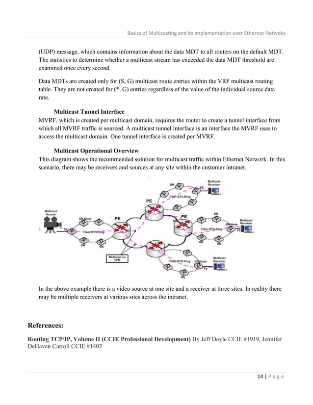 Basics of multicasting and its implementation on ethernet networks | PDF