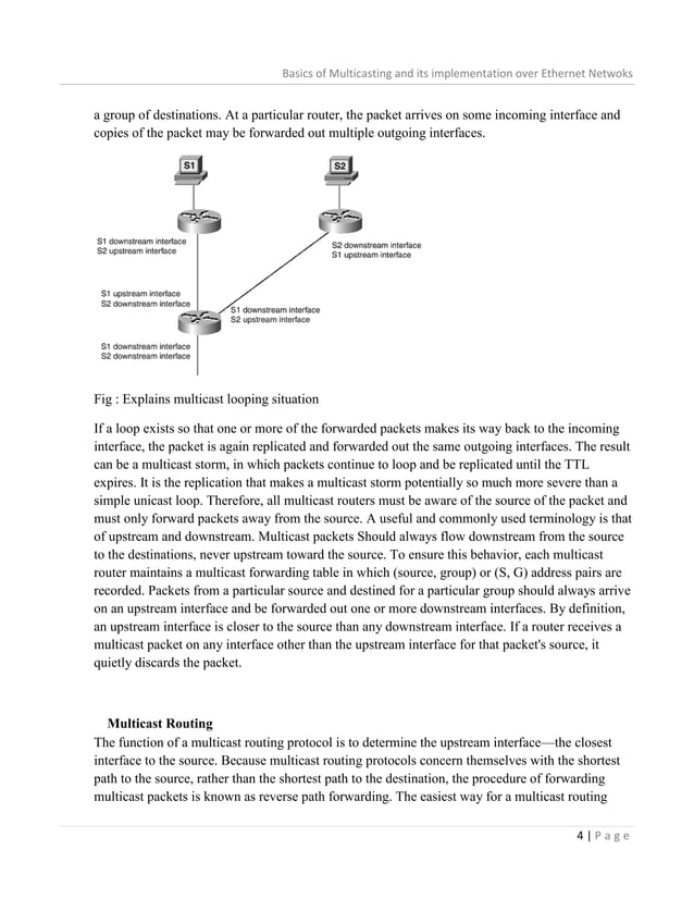 Basics of multicasting and its implementation on ethernet networks | PDF