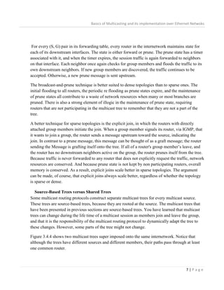 Basics of multicasting and its implementation on ethernet networks | PDF