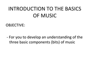 Basics of music | PPT
