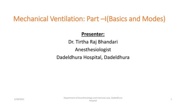 Mechanical Ventilation Basics Modes | PPT