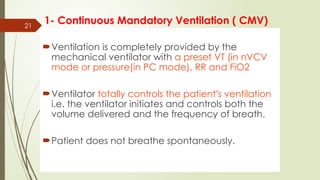 Basics of MV.pptx different modes of ventilation | PPTX