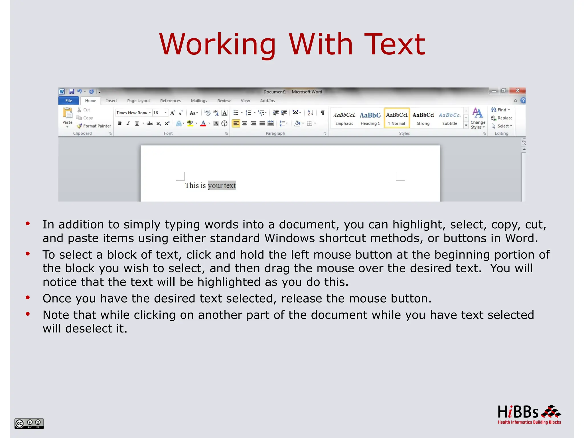 Basics of MS word for enhancing MS office suite understanding | PPT