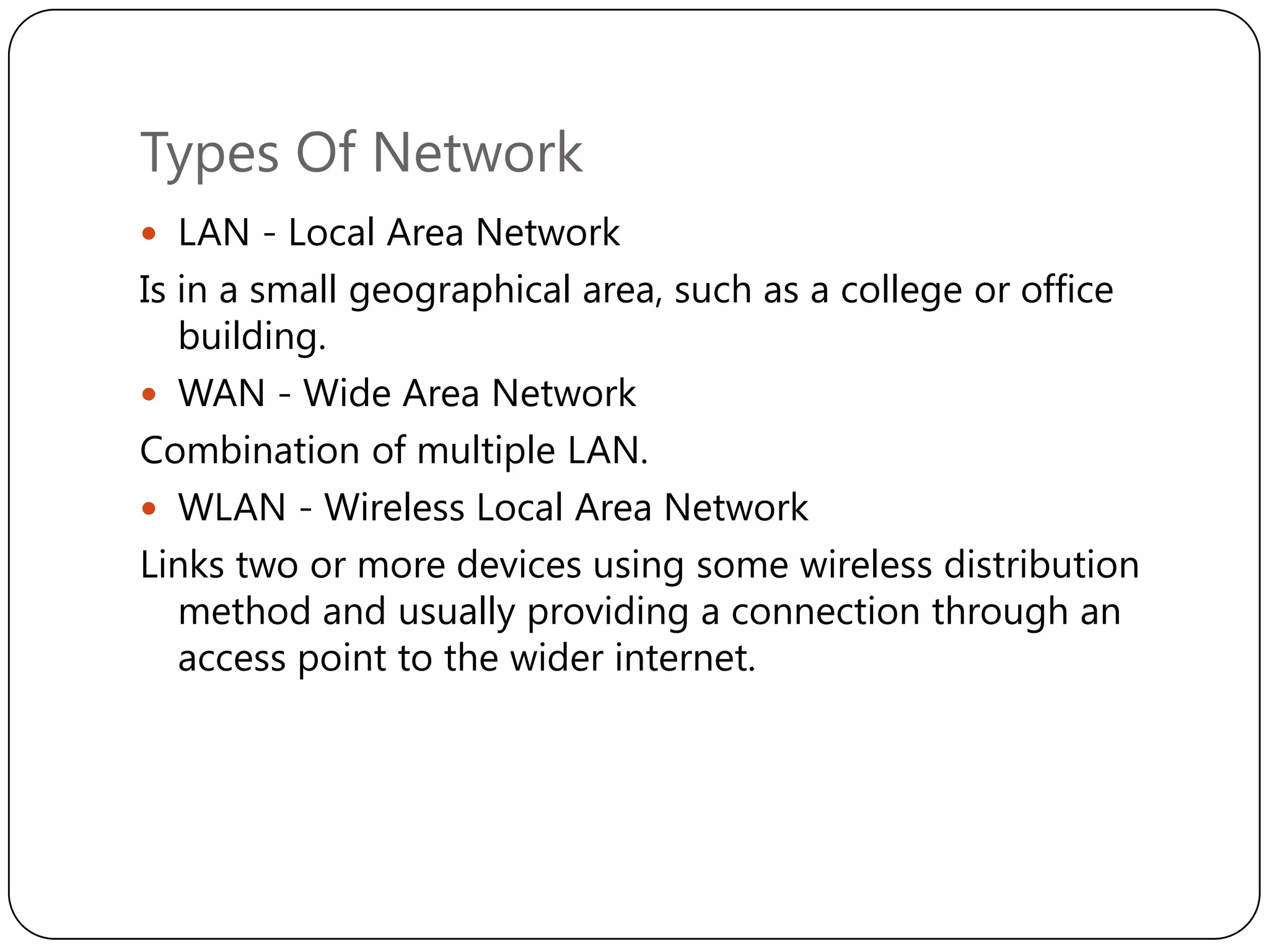 Basics of network | PPTX | Internet | Computing