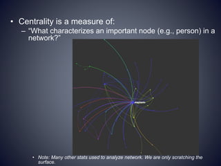 Basics of network analysis using Netlytic | PPTX