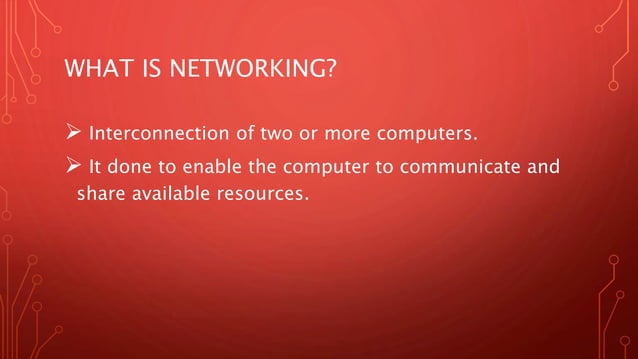 Basics of networking | PPT