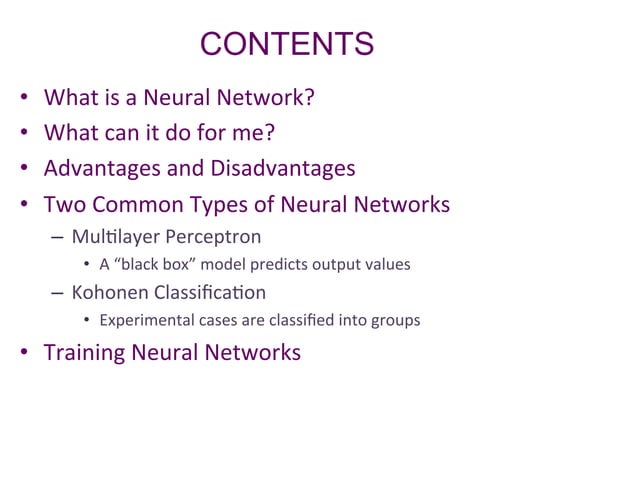 Basics Of Neural Network Analysis | PDF | Artificial Intelligence | Technology & Computing