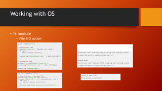 Basics of Node.js