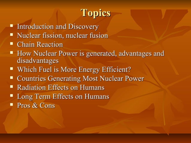 Basics of nuclear technology | PPT | Power and Energy Industry | Industries