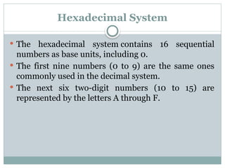 Basics of Number System - Binary number system octal number system | PPTX