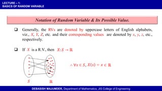 Basics of of random variable | PPT