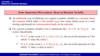 Basics of of random variable | PPT