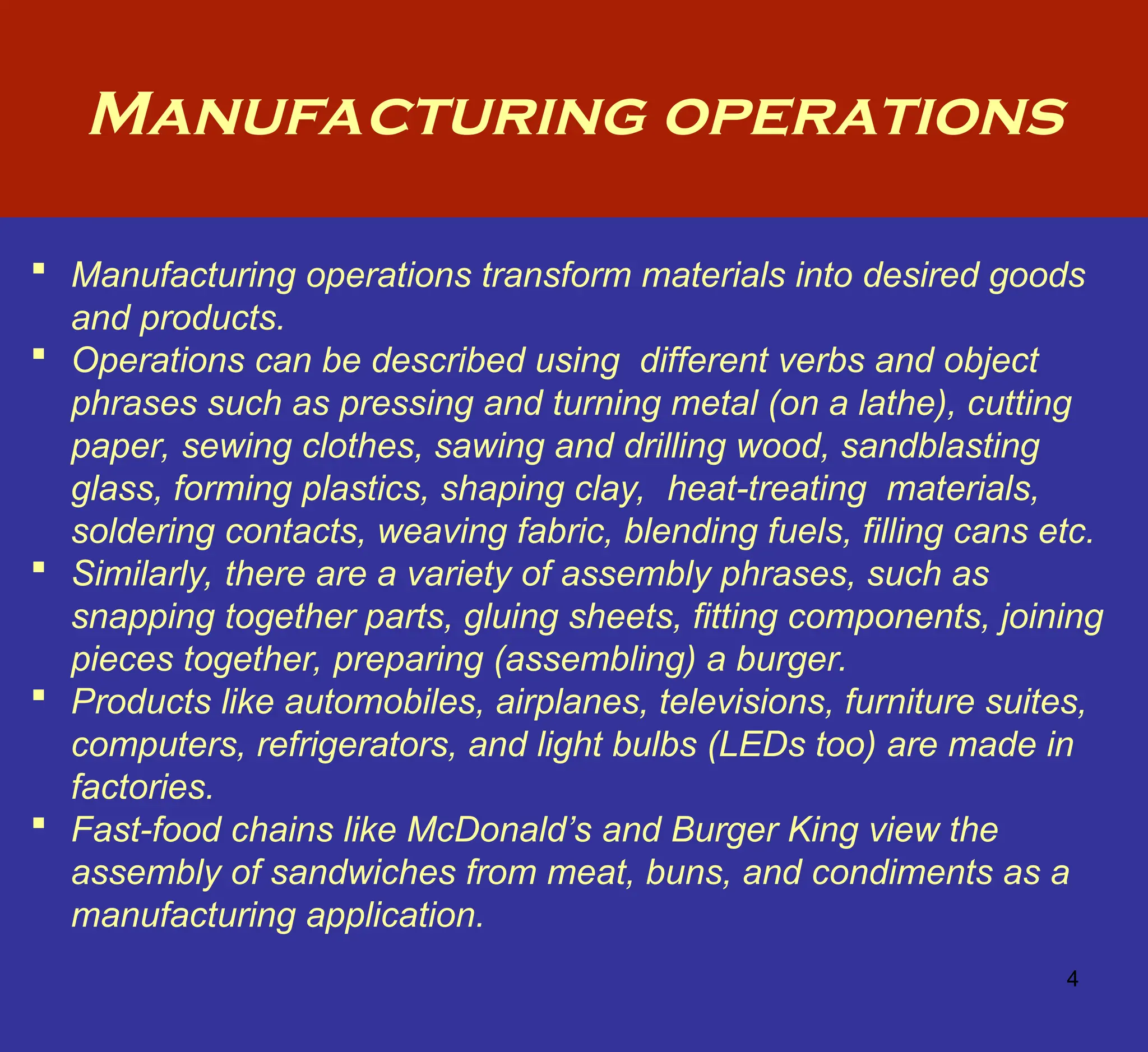 Basics of Operations management and supply chain ppt | PPT
