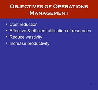 Basics of Operations management and supply chain ppt | PPT