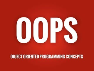Basics of oops concept | PPTX