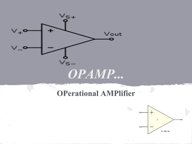 Basics of op amp | PDF