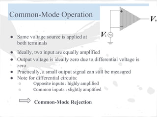 Basics of op amp | PDF