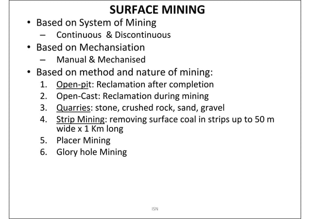 Basics of openpit mining | PDF