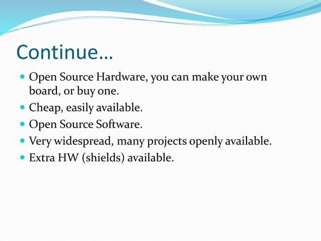 Basics of open source embedded development board ( | PPTX