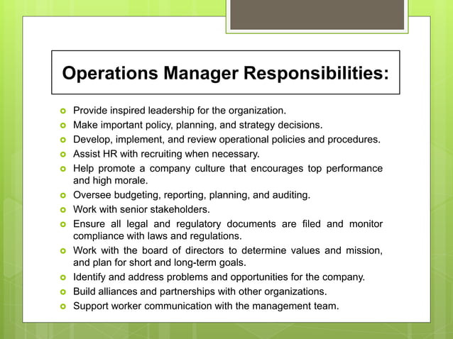 Basics of operations management | PPTX | Human Resources | Business
