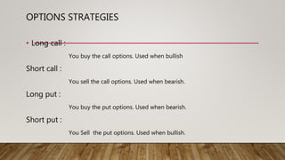 Basics of options | PPTX