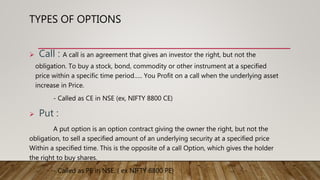 Basics of options | PPTX