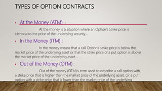 Basics of options | PPTX