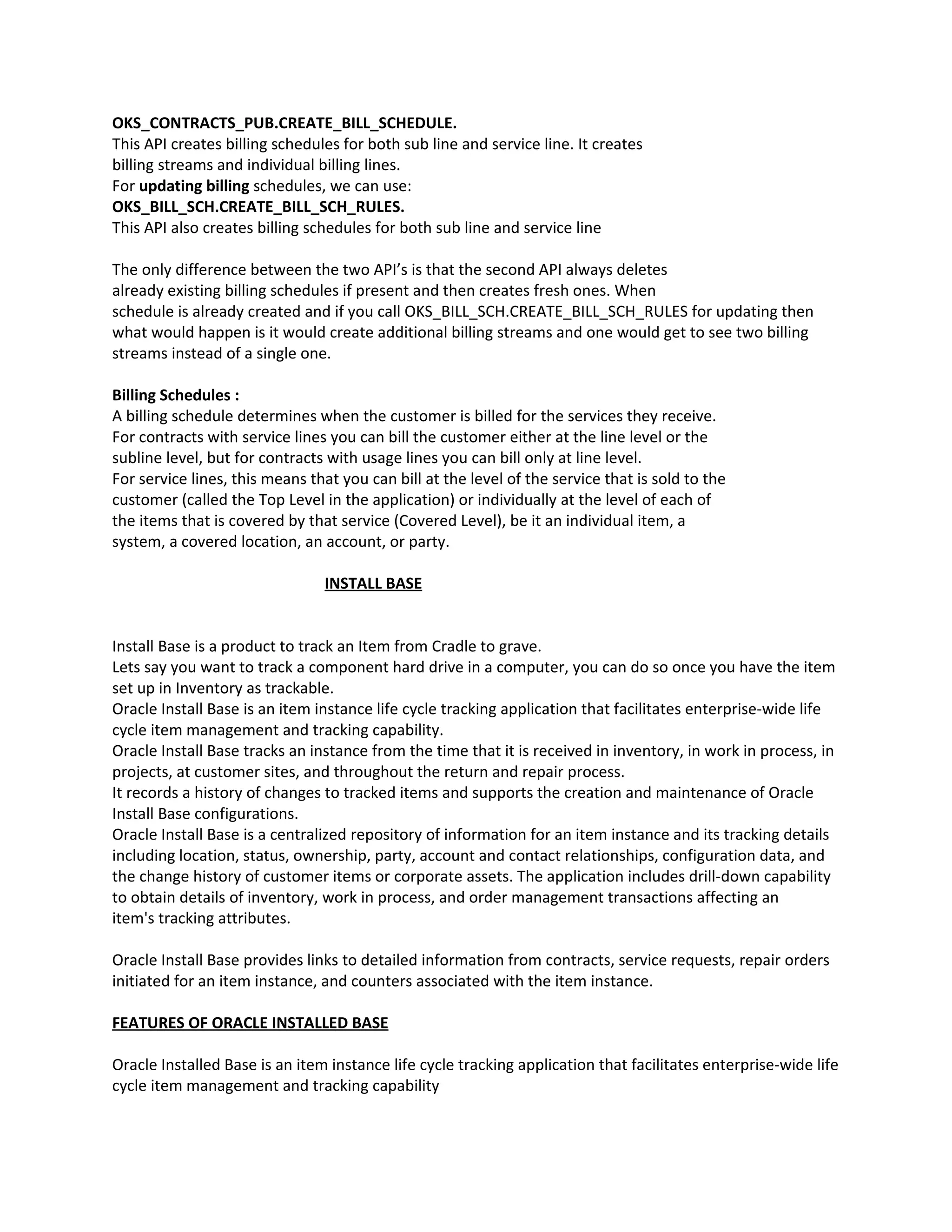 Basics Of Oracle Service Contracts Doc