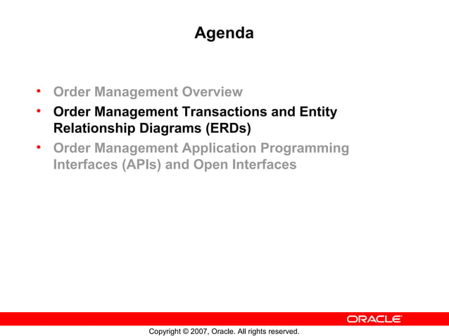 Basics of Oracle Order Management | PPT