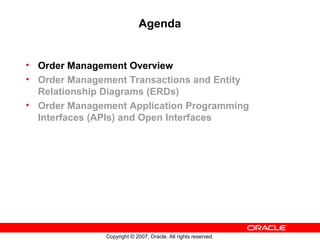 Basics of Oracle Order Management | PPT