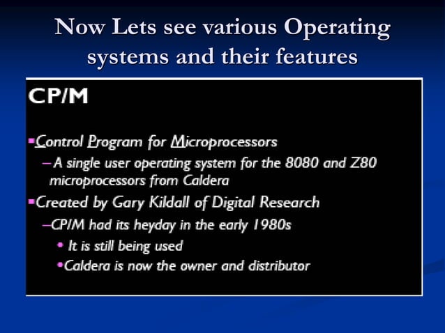 Basics of OS & RTOS.ppt | Operating Systems | Computer Software and Applications