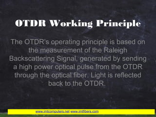 OTDR OPERATION BASICS | PPT