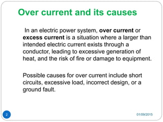 Basics of overcurrent protection | PPTX