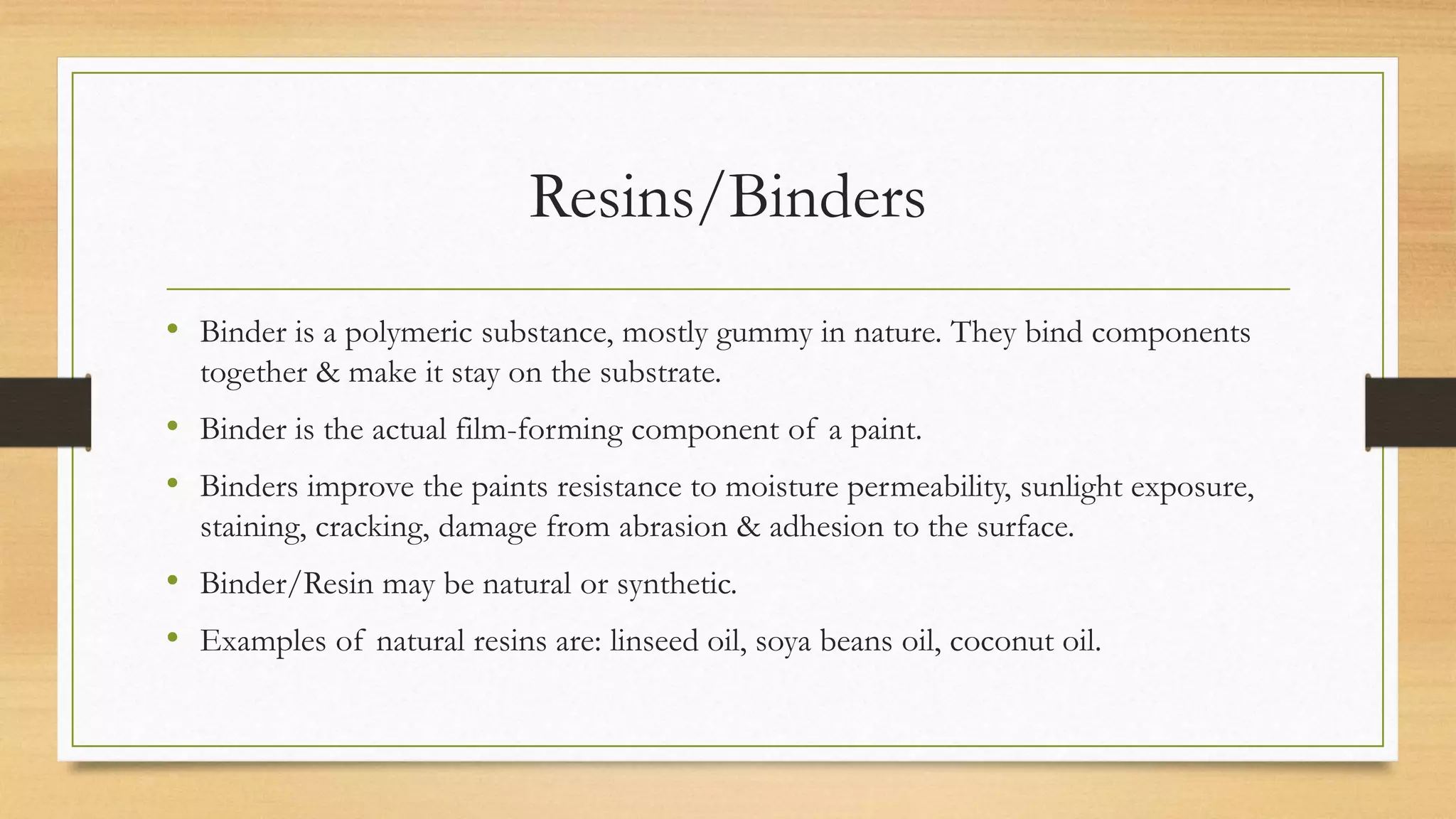 Basics of paint coatings | PPTX