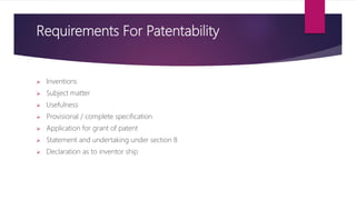 Basics of patenting | PPT